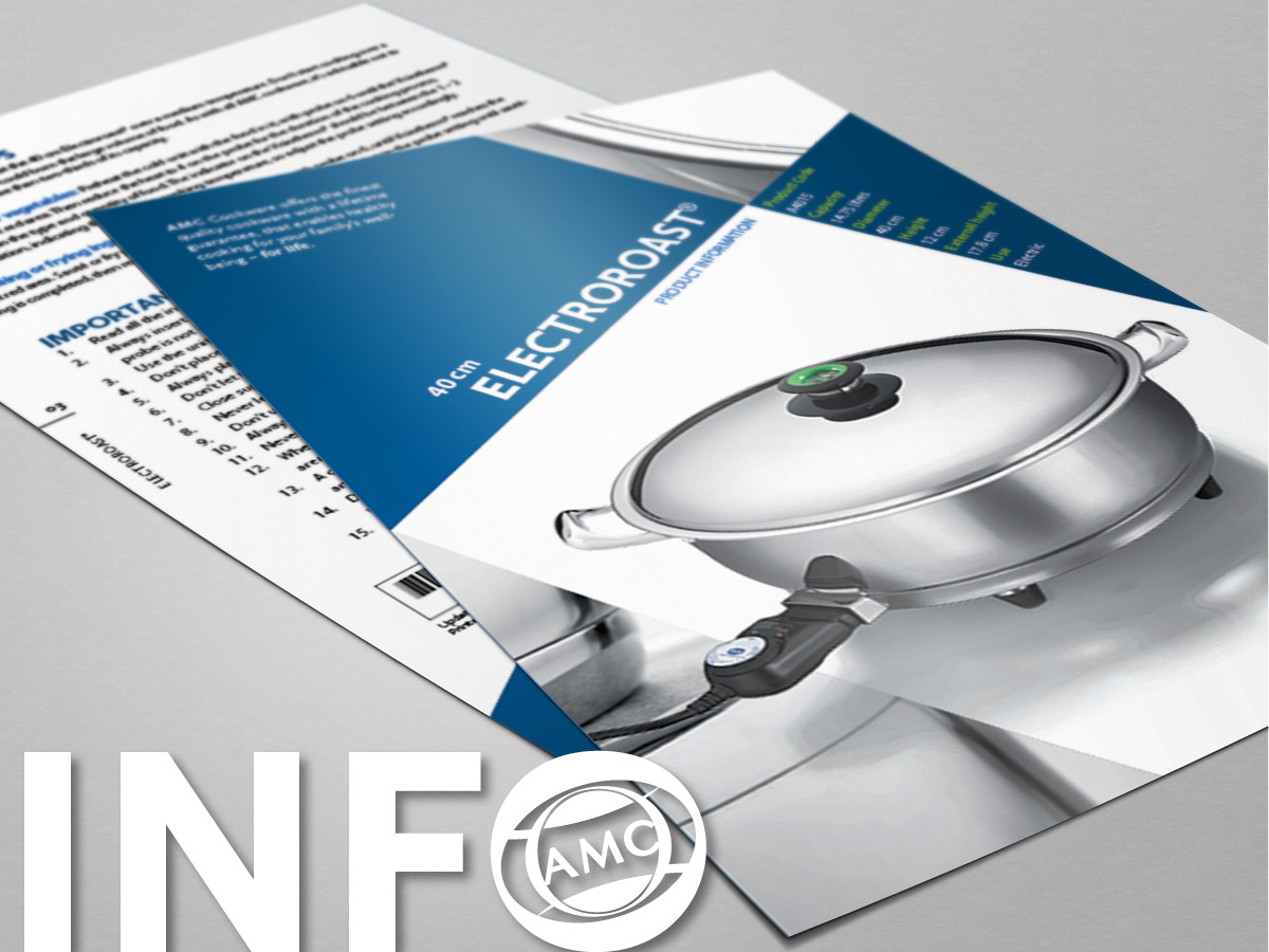40 cm Electroroast leaflet | AMC Products | AMC Cookware