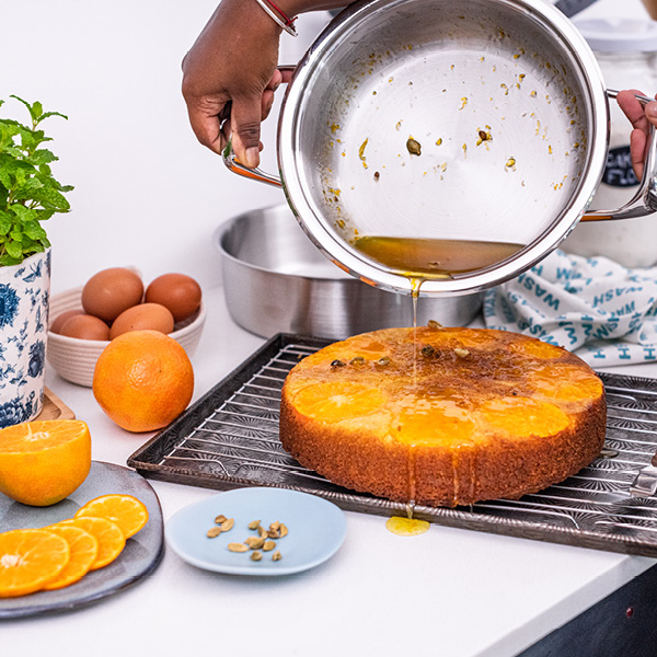Zesty Orange and Cardamom Cake | Sweets Recipes | AMC Cookware